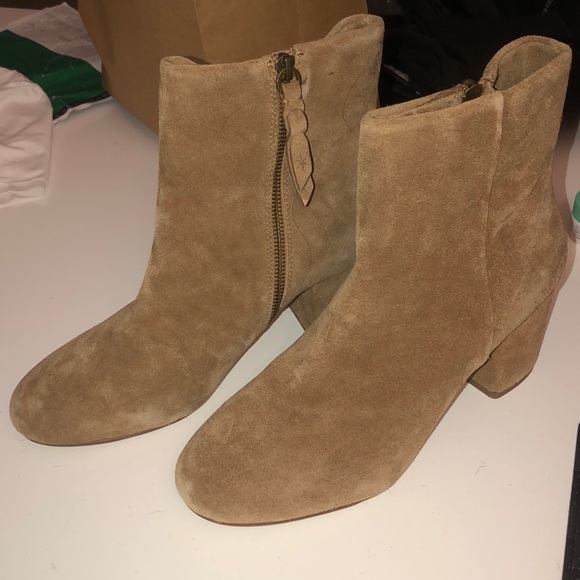 Splendid | Shoes | Camel Suede Short Booties | Poshmark